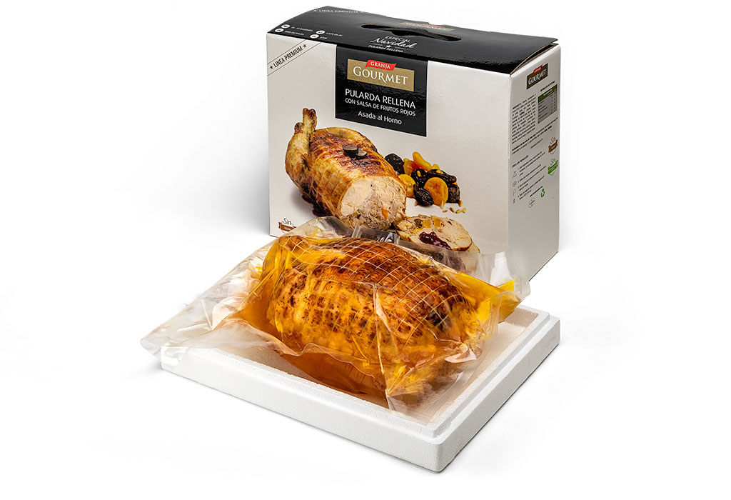 Pularda rellena asada Navidad – Granja Gourmet | Elaborados de pollo y pavo